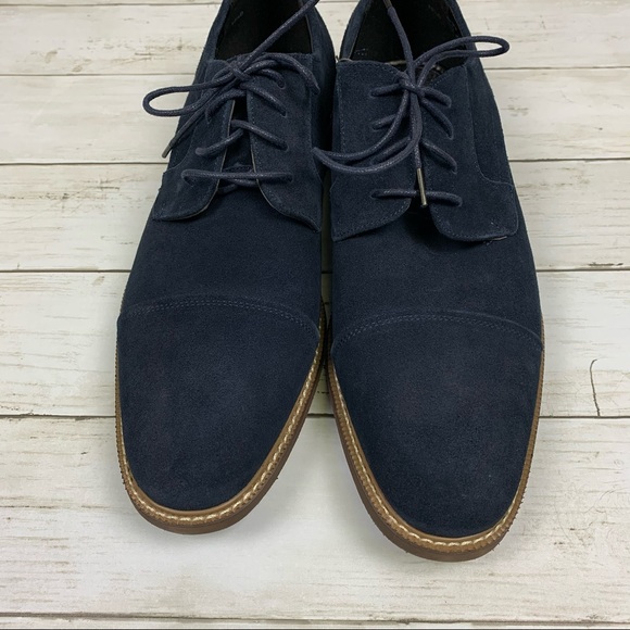 Carlo Morandi | Shoes | Carlo Morandi Tony Blue Suede Cap Toe Derby ...